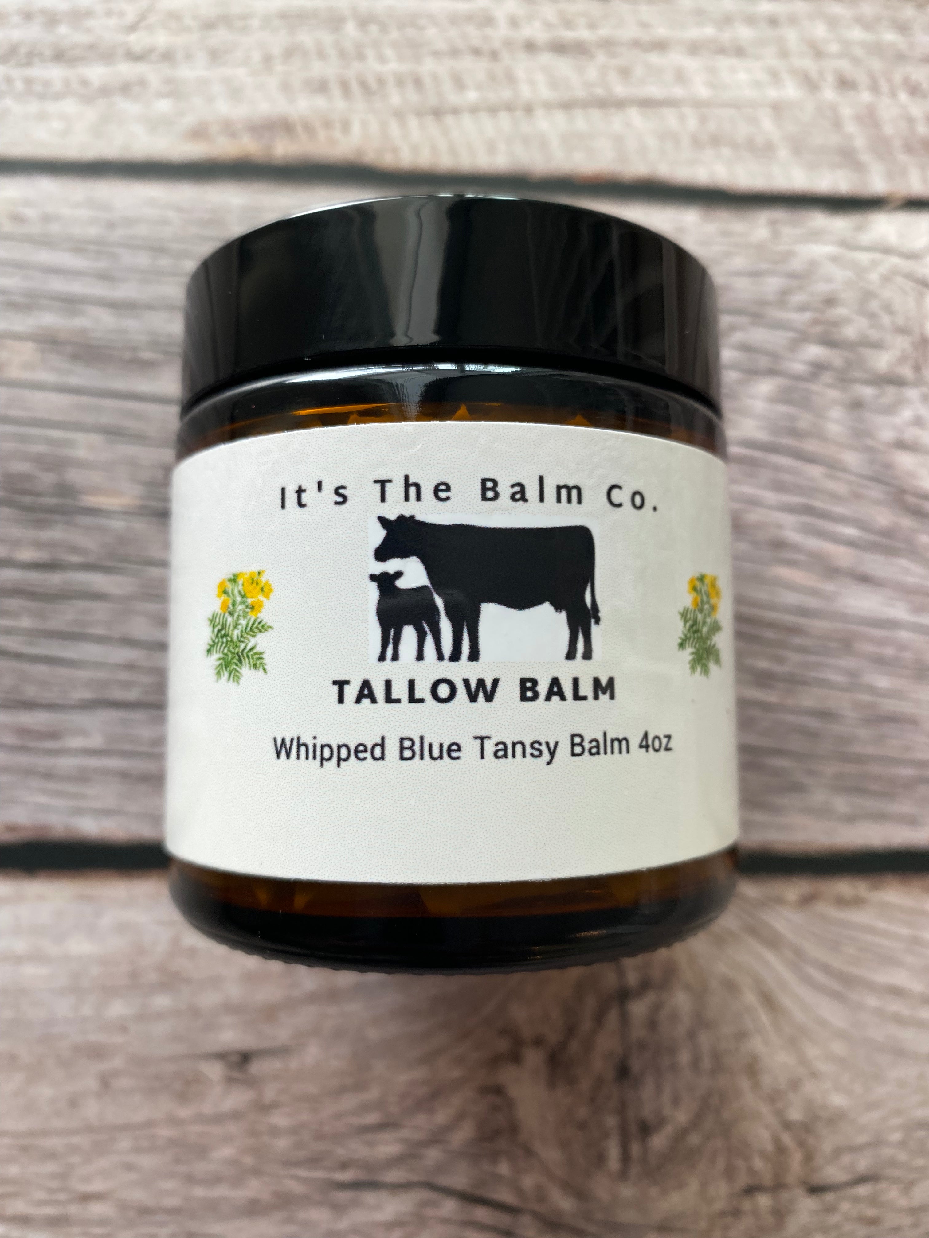 4oz - WHIPPED BLUE TANSY TALLOW BALM – IT'S THE BALM CO.