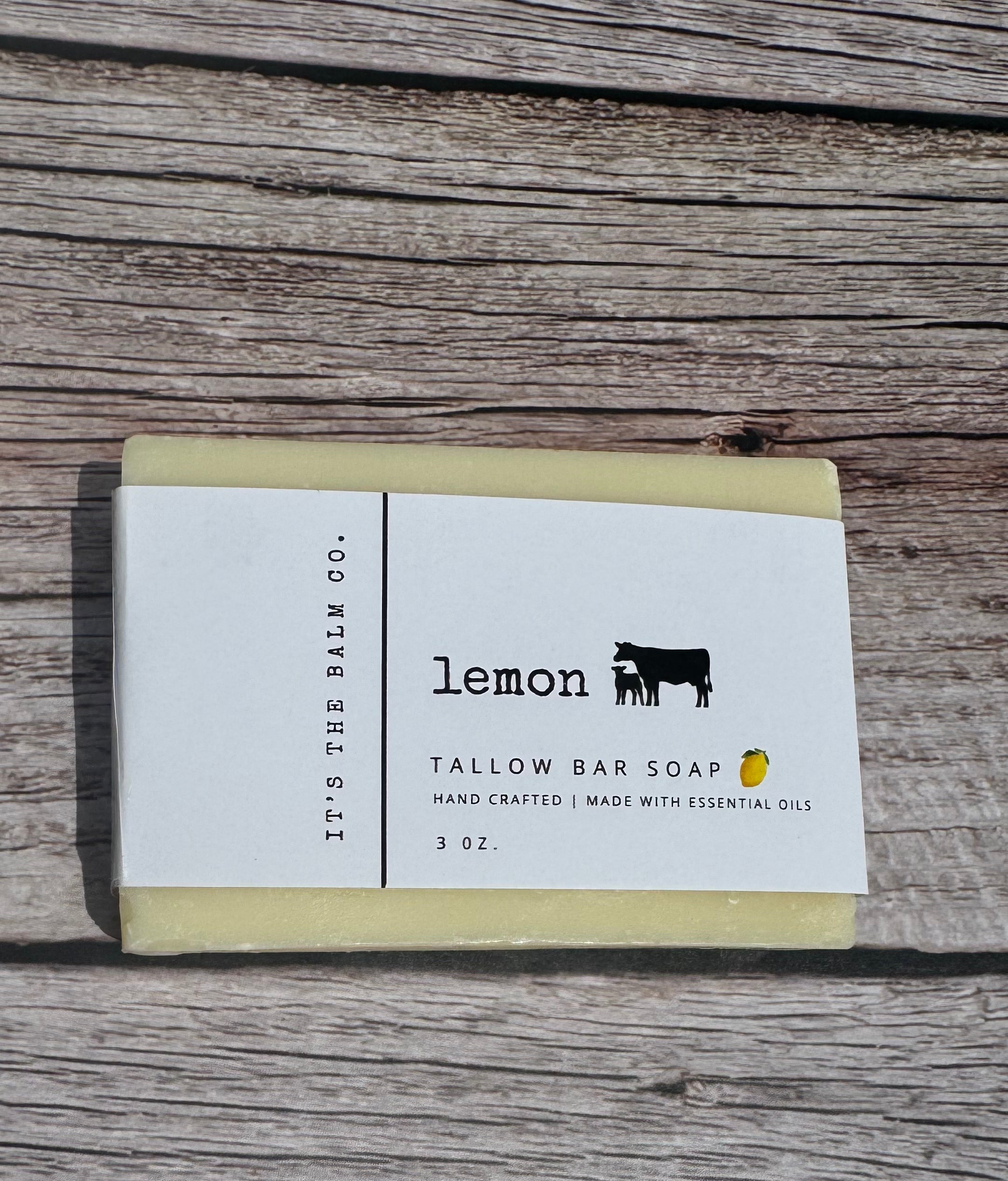 TALLOW SOAP - LEMON – IT'S THE BALM CO.